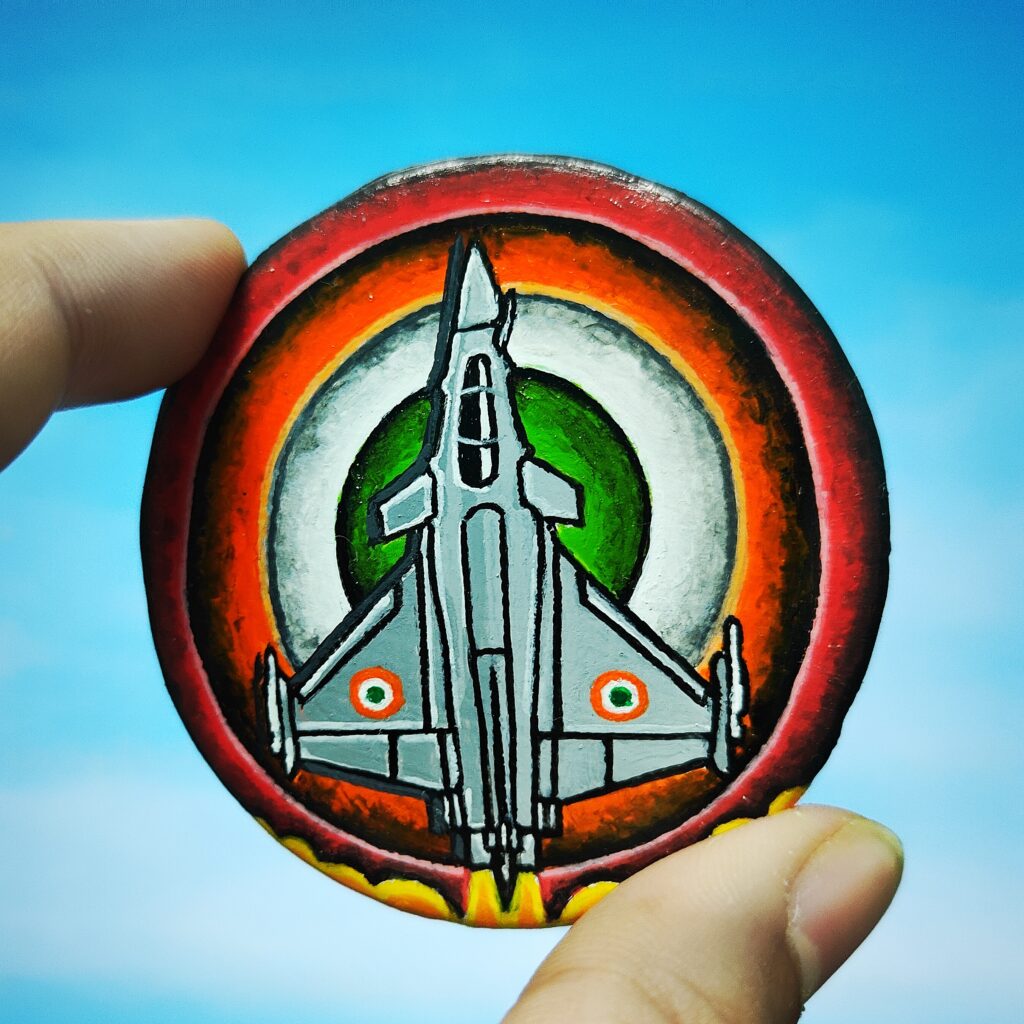 Roar of the Skies - Handcrafted IAF Dassault Rafale Fighter Jet Magnet ...